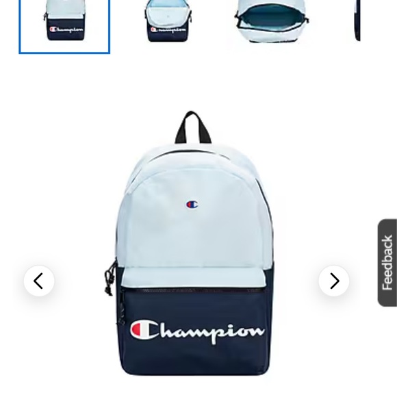 Champion | Accessories | Champion Sky Blue And Navy Backpack Brand New ...